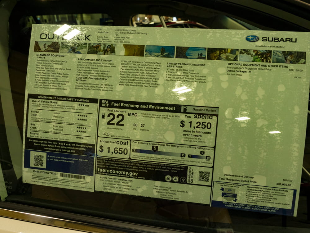 How to Find a Window Sticker by VIN - VINCHECKUP